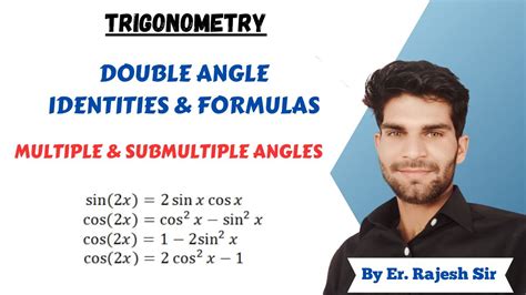 Double Angle Identities & Formulas of Sin, Cos & Tan | Multiple ...