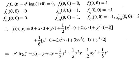 Taylors Expansion For Function Of Two Variables Theorem Worked