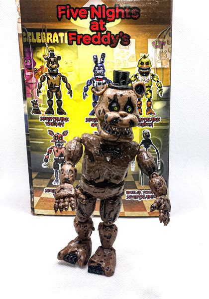 Five Nights At Freddys Аниматроник ФНАФ Fnaf 5 ночей с Фредди Кошмарный Фредди со светом в