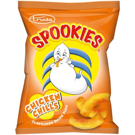 Truda Spookies Chicken Flavoured Maize Puff 50g Small Bag Chips Chips Snacks And Popcorn