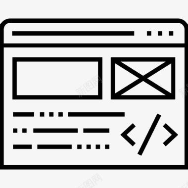 html模板图标 html模板icon html模板矢量图标 ICON