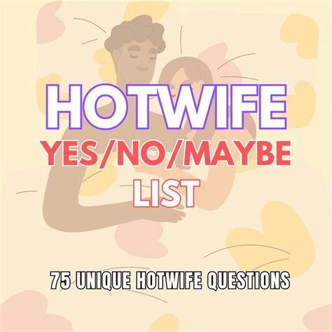 Hotwife Yes No Maybe List 75 Hotwife Questions Vixen Couple