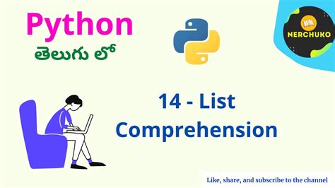14 List Comprehensions In Python Python In Telugu Youtube