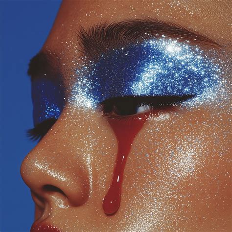 Makeup Is An Image Of The Inner World Face Dripping Makeup Face