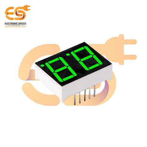 buy 0 56 inch 2 digit green display color 7 segment led display common anodes pack of 50pcs