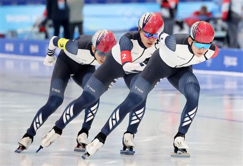 스피드스케이팅 남자 팀추월 전체 6위로 준결승행 좌절 네이트 스포츠