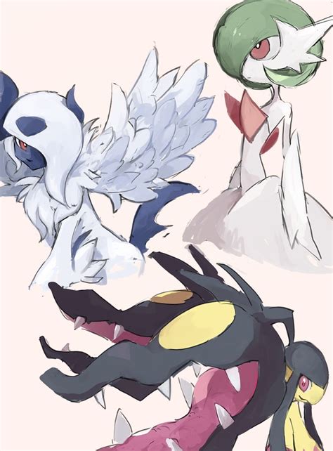 Nashi0 0syo Absol Gardevoir Mawile Mega Absol Mega Gardevoir Mega
