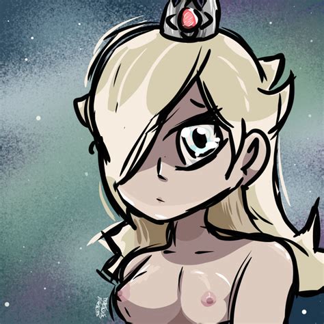 Rule 34 Breasts Crown Cute Face Mario Naked Pale Skin Rosa Rosalina