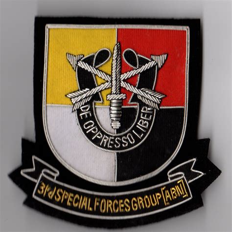 3rd Group Special Forces Bullion Pocket Patch North Bay Listings