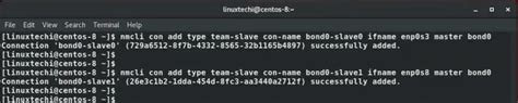 How To Configure Nic Teaming On Centos 8 Rhel 8