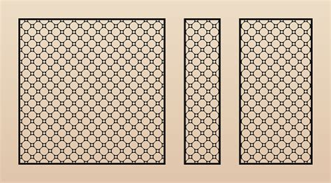 레이저 절단 패널 추상 기하학적 패턴 원형 그리드벡터 템플릿 Cnc 장치에 대한 스톡 벡터 아트 및 기타 이미지 Cnc 장치