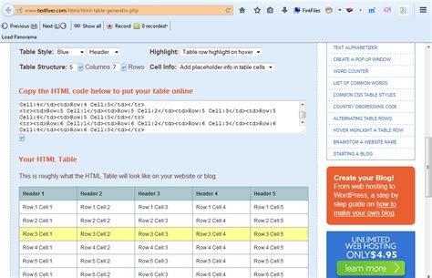 How To Easily Create Html Tables Online Tip Dottech