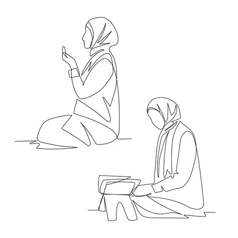 Prayer Vector Illustration 22120434 Vector Art At Vecteezy