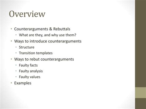 Ppt Counterarguments And Rebuttals Powerpoint Presentation Free Download Id 1882796