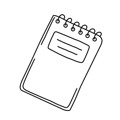 Notepad Clipart Black And White