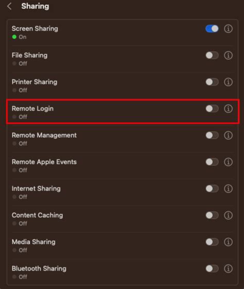 Mac 开启 Ssh 登陆