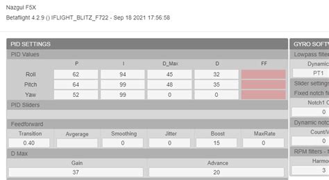 betaflight 4 3 strange blackbox log in blackbox explorer gyro is not