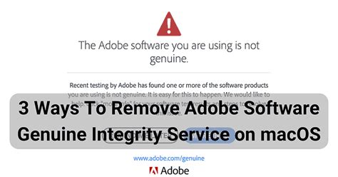 How To Remove Adobe Software Genuine Integrity Service On Macos The Mac Observer