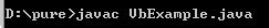 Accessing VB EXE From Java Compile The Example