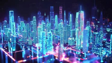 Futuristic Smart Ring Displaying Binary Code And Glowing Blue Light Stock Video Video Of Code