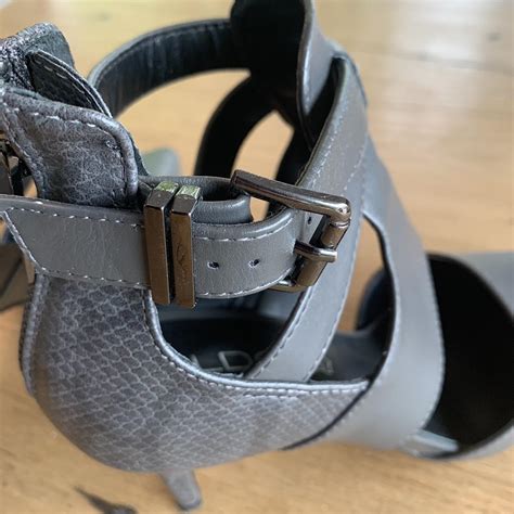 Aldos Galeese Cage Womens Back Zip Almond Toe Depop