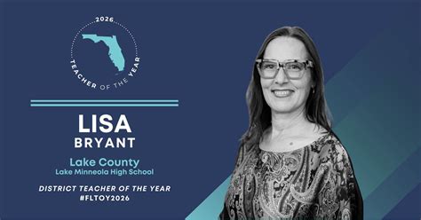 Florida We Are Thrilled To Celebrate Lisa Bryant For Being Named The