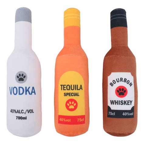 Buy Wholesale China 22cm Printed Pattern Plush Filled Vodka Whiskey