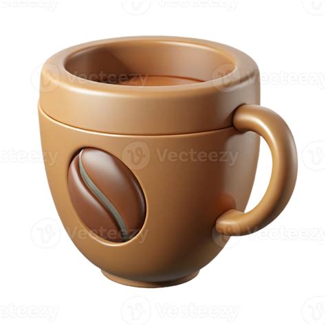 Acclaimed Avant Garde Minimalist Coffee Cup Logo With Clean Lines Flat Brown Color Format With