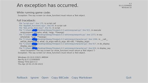 Bug Reports Sleepy Time Jack Community Itch Io