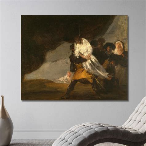 The Hanged Monk Francisco De Goya Canvas Print