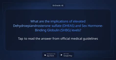 What Are The Implications Of Elevated Dehydroepiandrosterone Sulfate Dheas And Sex Hormone