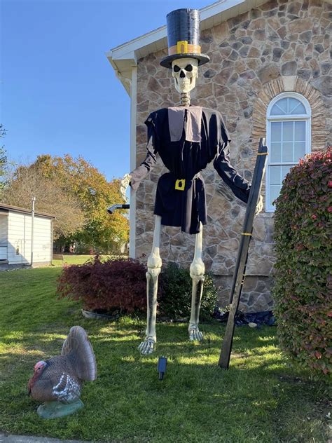 Huge Home Depot Skeleton Repurposed For Thanksgiving Christmas Displays