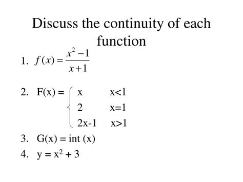 PPT 2 3 Continuity PowerPoint Presentation Free Download ID 5582931