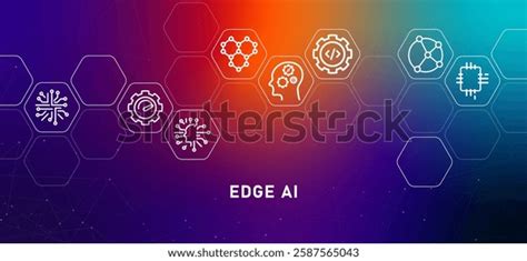 Edge Ai Gradient Header Device Nodes Stock Vector Royalty Free 2587565043 Shutterstock