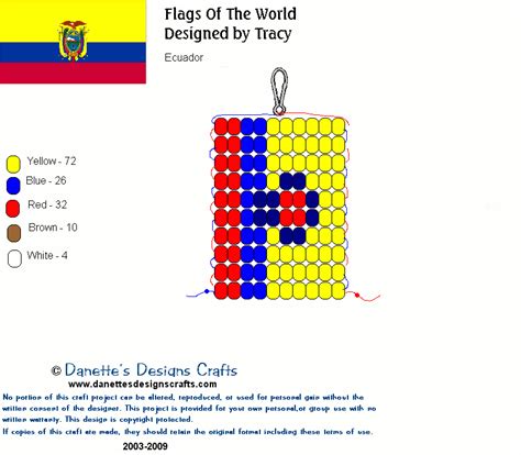 Diy Beaded International Flag Craft