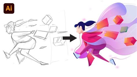 Flat Illustration Tutorial In Adobe Illustrator Illustrator Tutorials