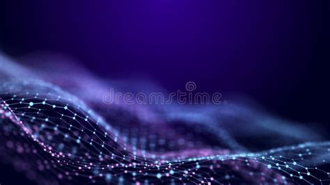Abstract Wave Of Information Data Flow Technology Background3d