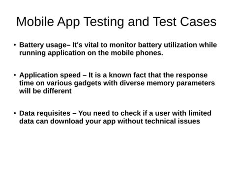 Mobile Software Testing Guide Odp Operating Systems Computer Software And Applications