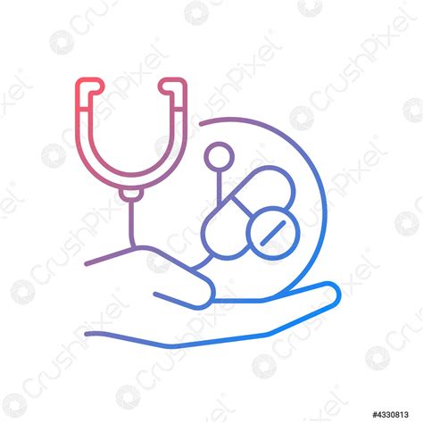 Improving Treatment Gradient Linear Vector Icon Stock Vector 4330813