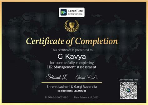 Hrmanagement Certification Careergrowth Learning Kavya G