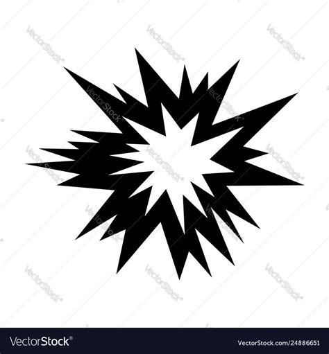 Explosion Symbol Royalty Free Vector Image Vectorstock Explosion Symbol Royalty Free Vector Image Vectorstock