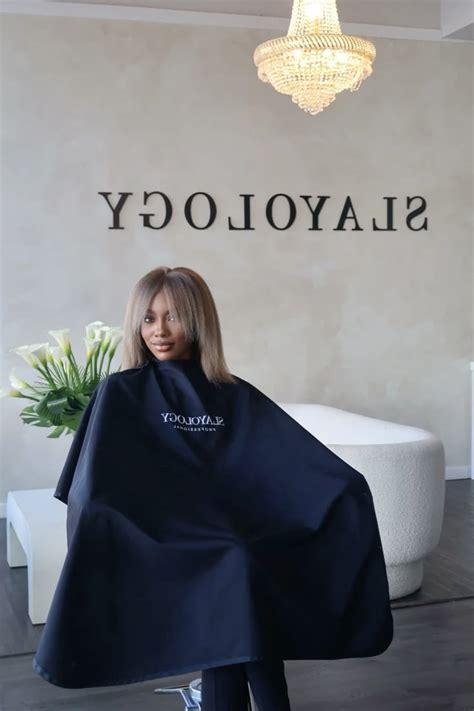 Ash Bronde Blowout On Natural Hair Hair Salon Interior Hair Salon