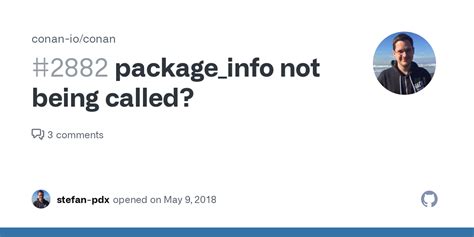 Package Info Not Being Called Issue 2882 Conan Io Conan GitHub