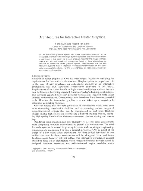 pdf architectures for interactive raster graphics