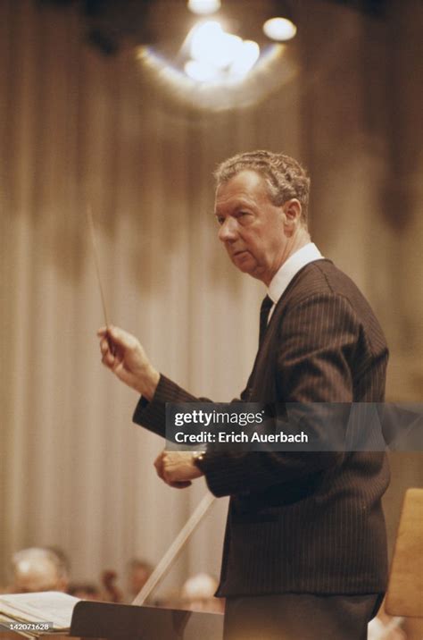 English Composer Benjamin Britten Conducting Circa 1965 News Photo Getty Images