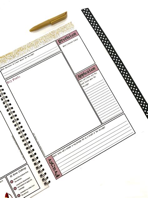 Sermon Notes Deluxe Reflection Journal Mamie L Pack