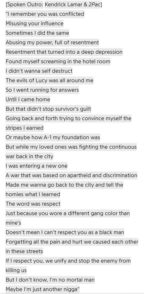 Poem From To Pimp A Butterfly To Pimp A Butterfly Poem Kendrick