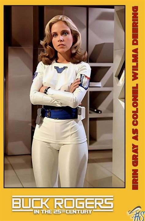 Classic Erin Gray Ruled The Galaxy In White Spandex As Colonel Wilma