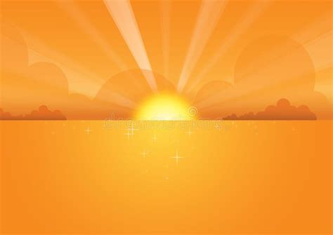 Sunset Vector Background Stock Vector Illustration Of Pink 24459291