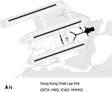 Hong Kong Chek Regazo Kok Internacional Aeropuerto Mapa Diagrama